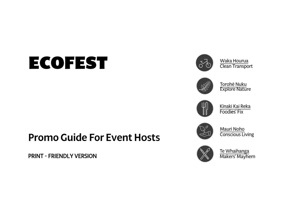 Event Host Support: Info Pack & Promo Guide | EcoFest - EcoFest